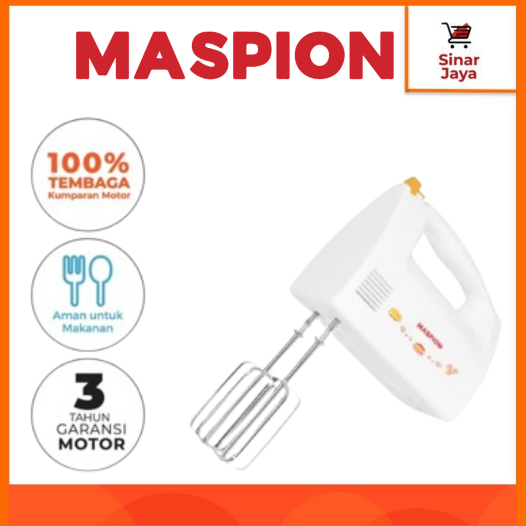Jual MASPION MT-1150 Hand Mixer Kue / Pencampur Elektrik (200 W ...