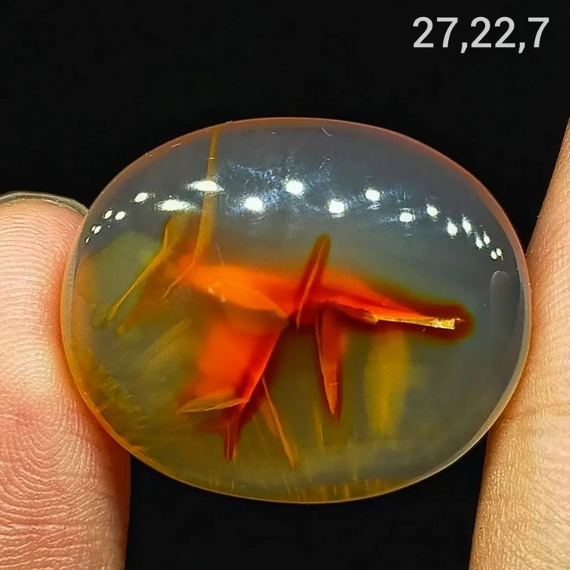 Jual Batu akik asli yakut merah motif antik top hq natural (asli alam ...