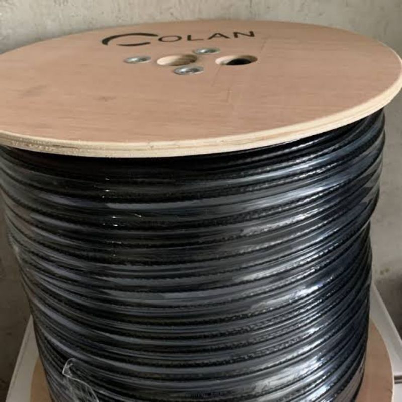 Jual KABEL CCTV COLAN RG6 + POWER BLACK OUTDOOR | Shopee Indonesia