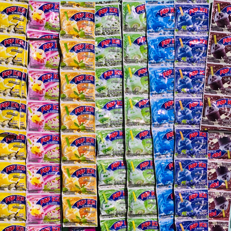 Jual POP ICE ANEKA RASA POP ICE RENCENG GROSIR TERMURAH ISI 10 POP ES ...