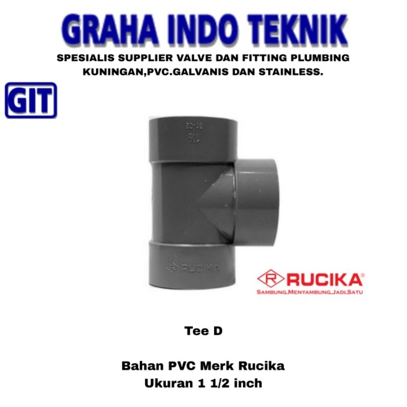 Jual Rucika Pipa PVC Merk Rue D Bahan Pakai 1/2 Inch | Shopee Indonesia