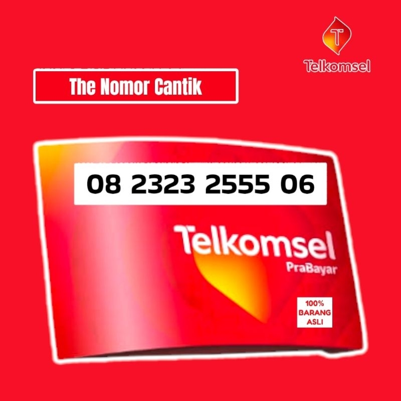 Jual Kartu perdana nomor cantik telkomsel simpati 3G/4G LTE/5G 2323 555 | Shopee Indonesia