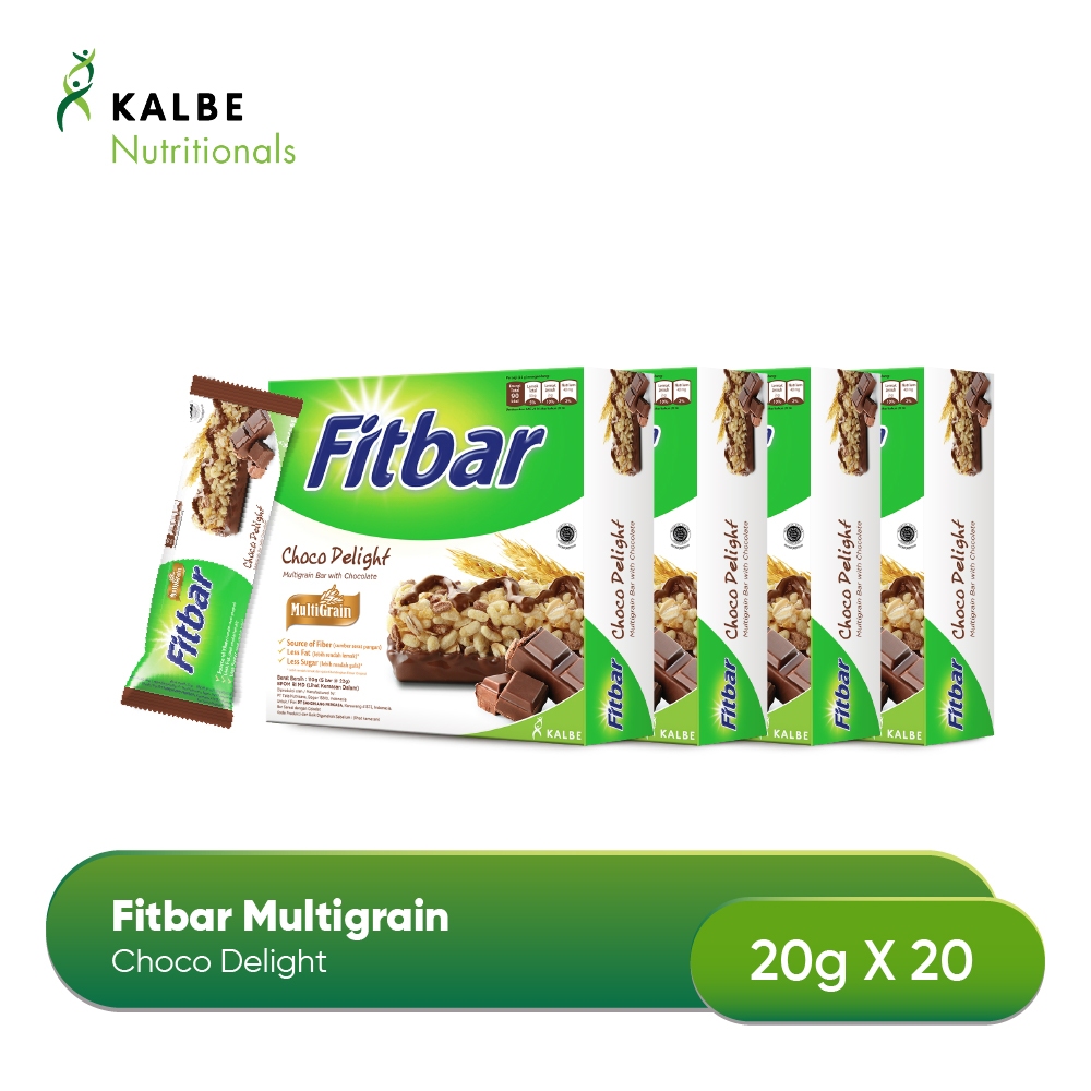 Jual Fitbar Choco Delight Multigrain 5x20gr - Isi 4 Box | Shopee Indonesia