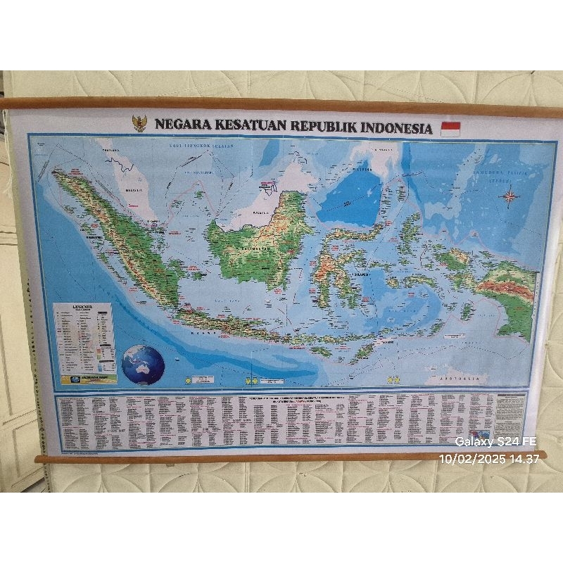 Jual Peta Bingkai NKRI / Indonesia Besar (Edisi Terbaru 38 Provinsi ...