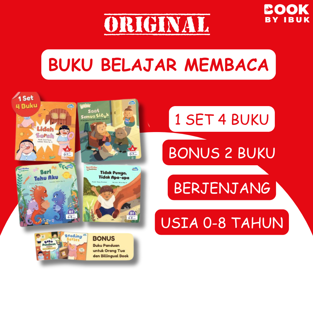 Jual 1 Paket 4 Buku Seri Pintar Membaca, Belajar Membaca, Buku ...