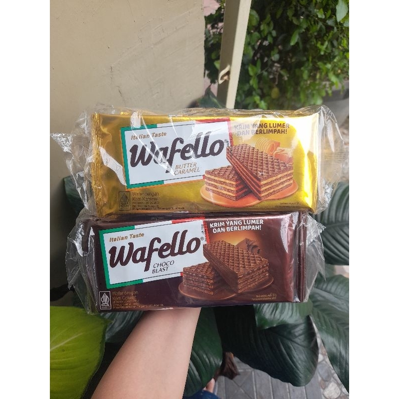 Jual Wafello Coklat, Caramel 1000-2000 (isi 10) Snack Cemilan | Shopee ...