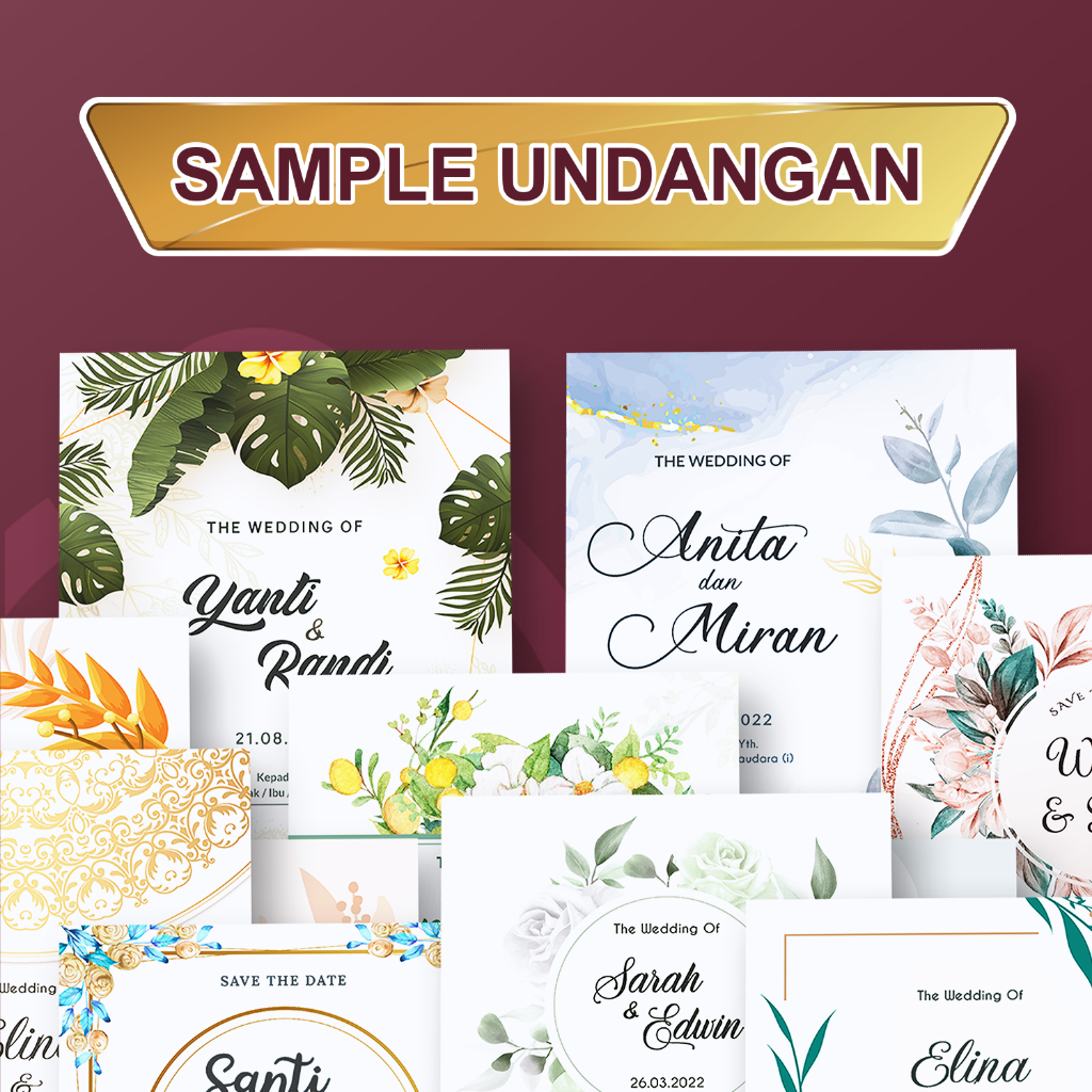 Jual PAKET SAMPLE UNDANGAN GRATIS !!! | Shopee Indonesia