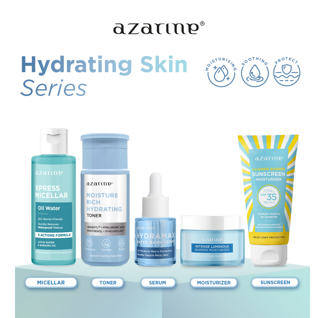 Jual Azarine Hydrating Skin Series [5 pcs] Paket Skincare untuk ...