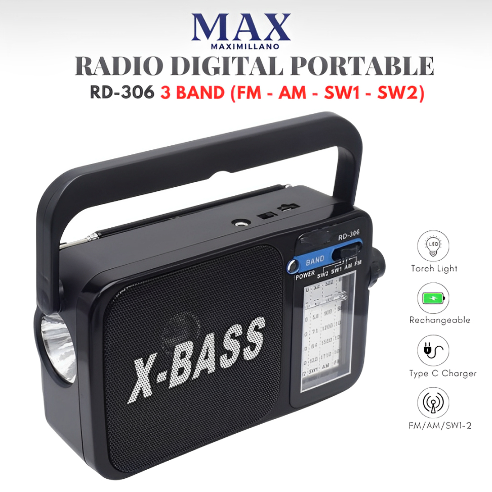 Jual Radio Speaker FM/AM Portable Murottal Mini RD-306 Pocket radio Internasional Radio / Radio ...