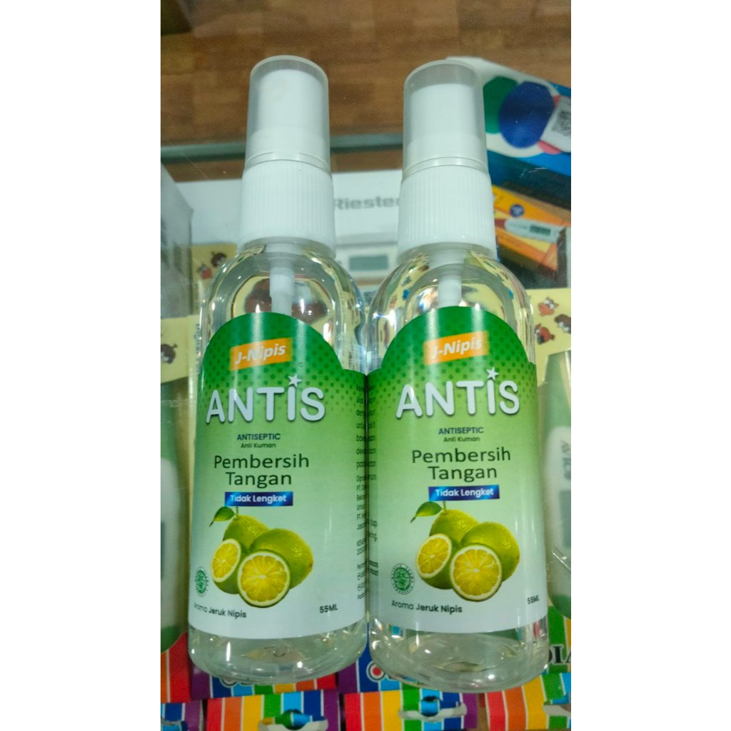 Jual Antis Spray 55ml 55 ml Hand Sanitizer Pembersih Tangan Antiseptik ...