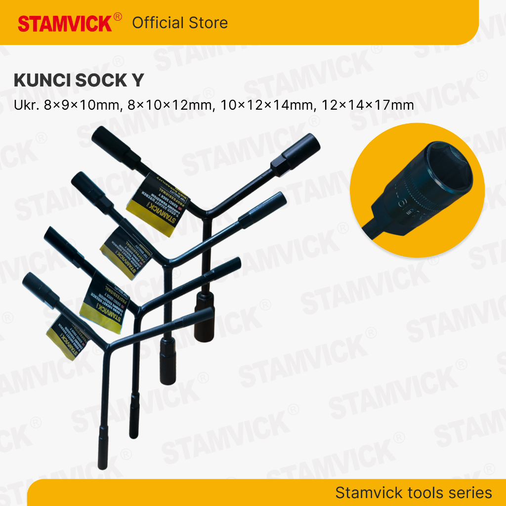 Jual Kunci Sok Y Ukuran 8 9 10 12 14 17 mm Sock Socket Shock Kunci Y ...