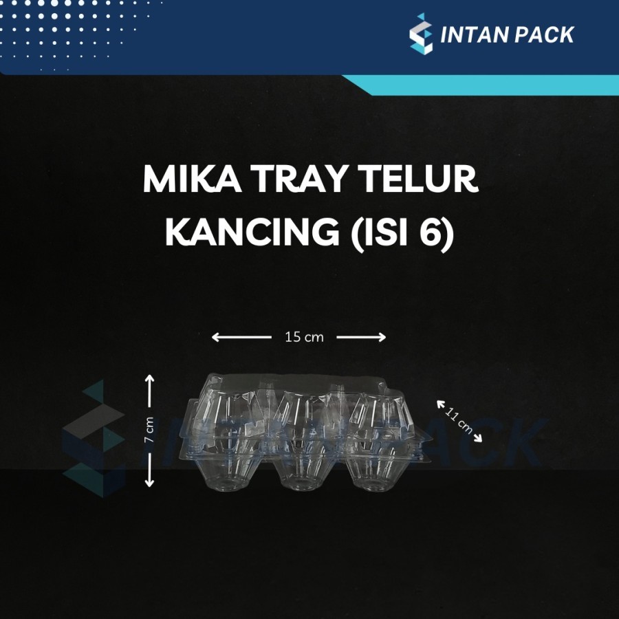 Jual Mika Tray Telur Telor Kancing isi 6 Butir / Egg Tray (50 pcs ...