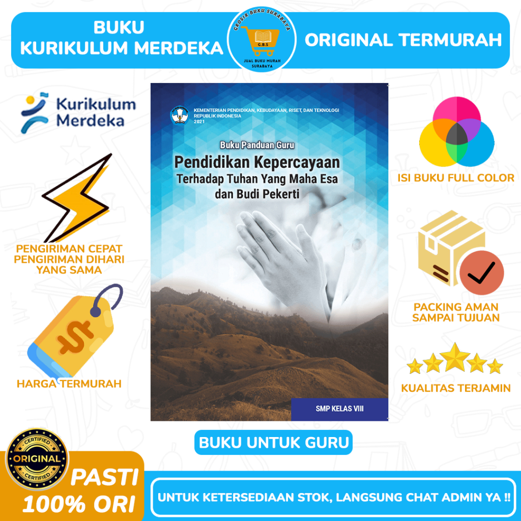 Jual Buku Panduan Guru Pendidikan Kepercayaan Terhadap Tuhan Yang Maha Esa Kelas 8 SMP - Buku ...