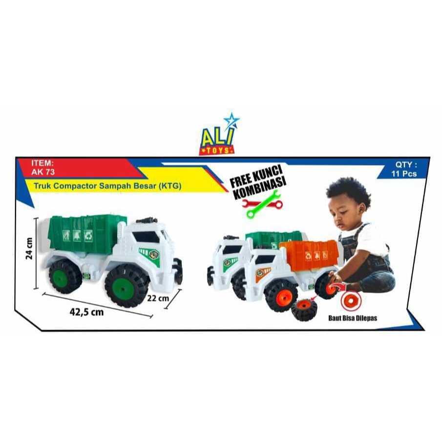 Jual AK 73 MAINAN MOBIL TRUK COMPACTOR SAMPAH BESAR / mainan mobil ...