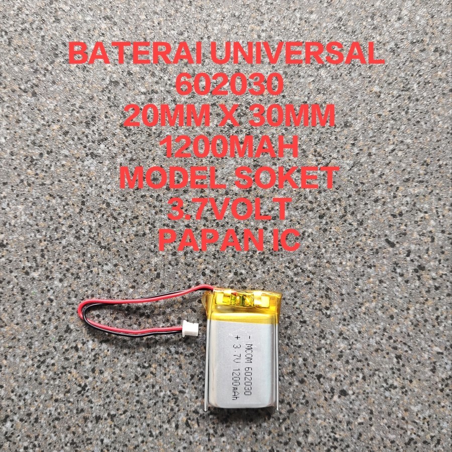 Jual BATERAI UNIVERSAL 602030 20MM X 30MM MODEL SOKET BATERAI ...