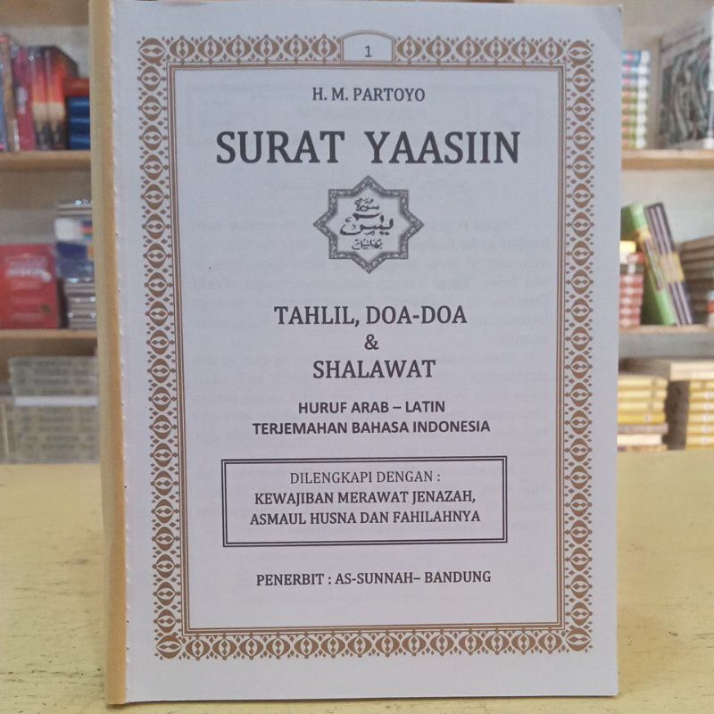 Jual Surat Yasin Custom Sof Cofer Untuk acara Yasinan Mengenang alm ...