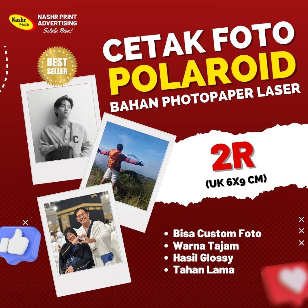 Jual CETAK FOTO POLAROID CUSTOM I FOTO POLAROID BAHAN PHOTO PAPER I ...