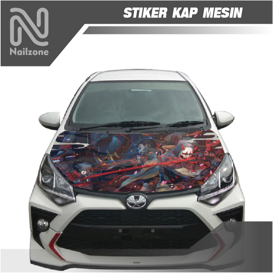 Jual STICKER PRINT KAP MOBIL BISA CUSTOM GAMBAR PRINTING JAPAN ONI ...