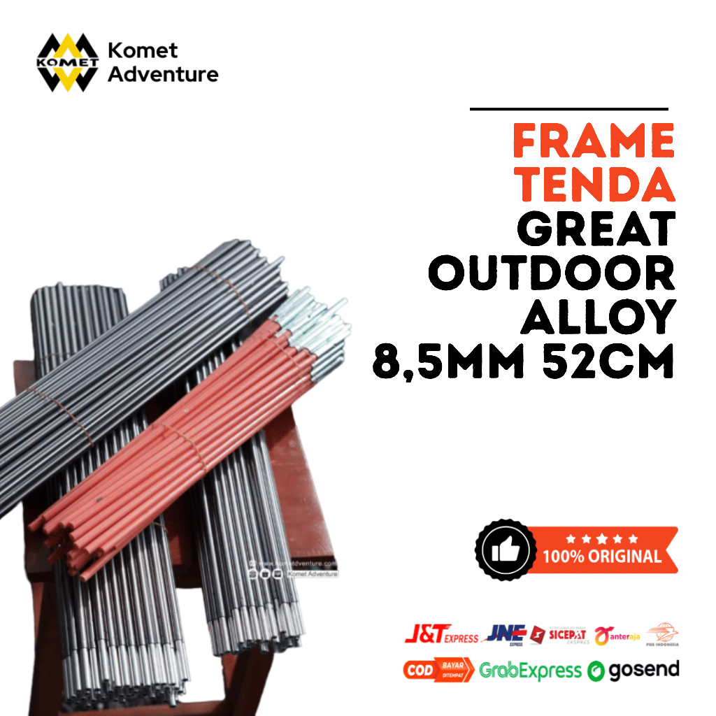 Jual Frame Tenda Great Outdoor Alloy 8,5mm 52cm | Shopee Indonesia