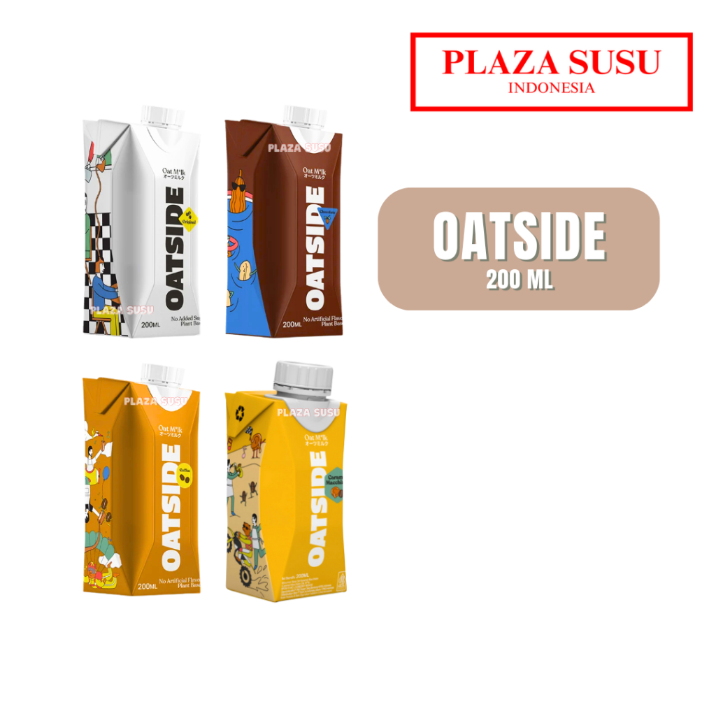 Jual OATSIDE OAT MILK 200 ML MINUMAN OAT SUSU GANDUM OAT SIDE COKLAT ...