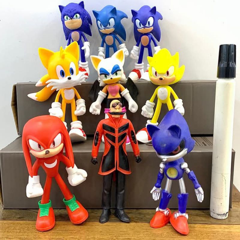 Jual mainan action figure sonic the hedgehog sega character games sonic ...
