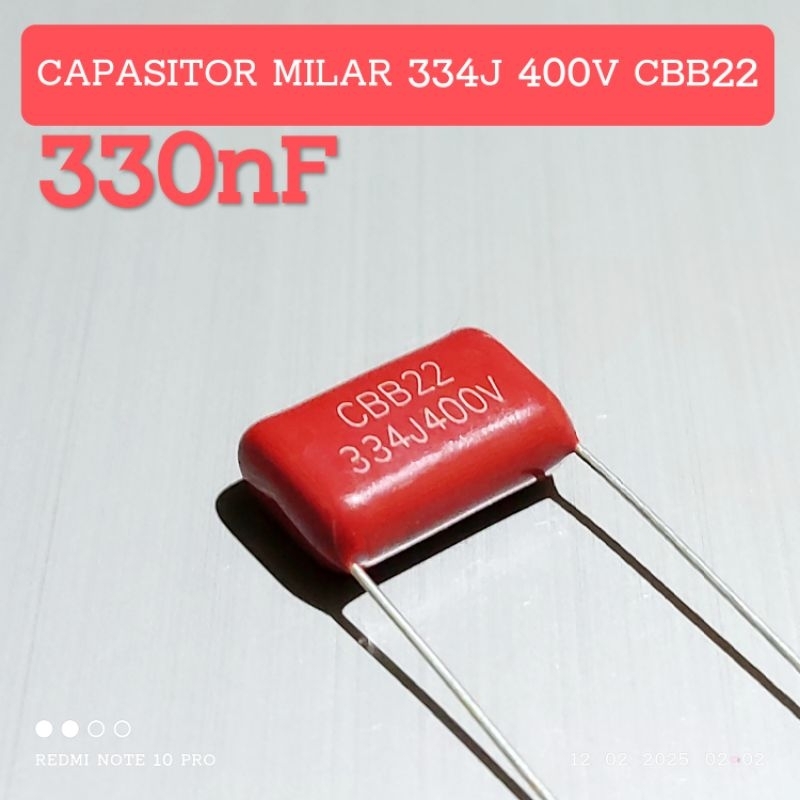 Jual KAPASITOR MILAR 334J 330NF 0.33uF 400V CBB22 | Shopee Indonesia