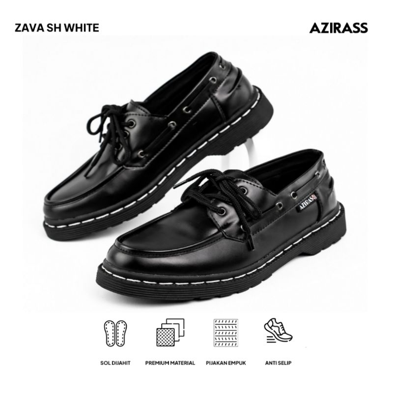 Jual Azirass - Zava SH White Sepatu Oxpord Pria Wanita Septu Formal ...
