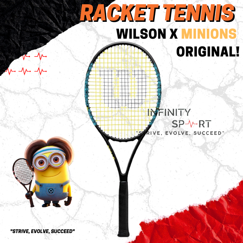 Jual Racket Wilson x Minion Tennis/ Raket Tenis Wilson Minion LIMITED ...