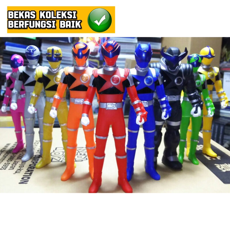 Jual Dx Uchu Sentai Kyuranger Kyutama Vinyl Figure 9 Pcs | Shopee Indonesia