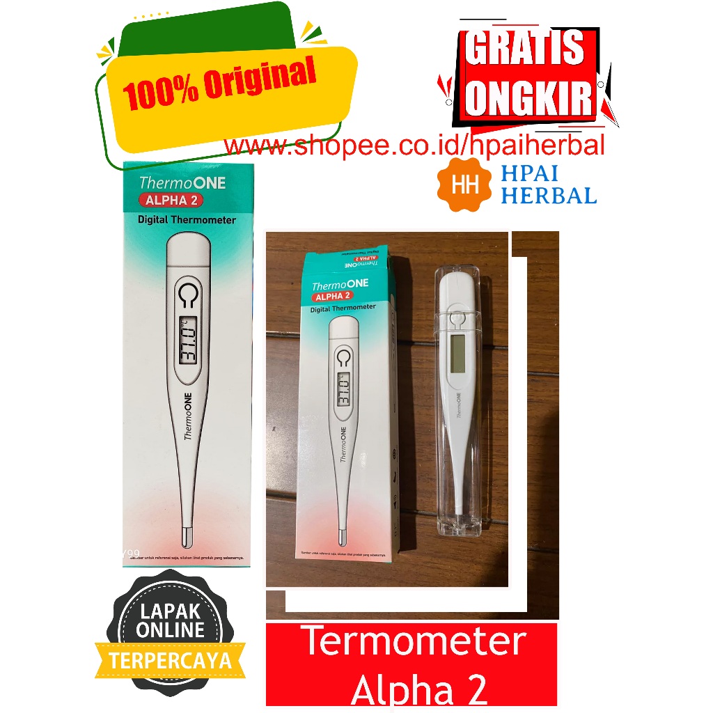 Jual Onemed Termometer Alpha 2 / Thermometer Digital Alpha2 / Onemed ...