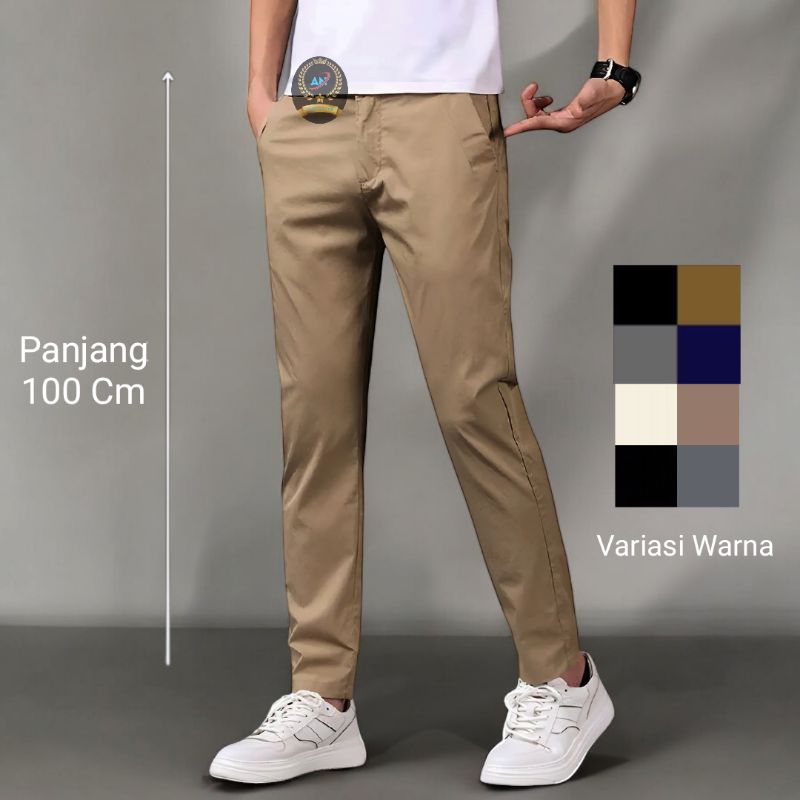 Jual Celana Chino Pria Panjang Slimfit Chinos cowo cino cowok Premium pensil / Celana pria ...