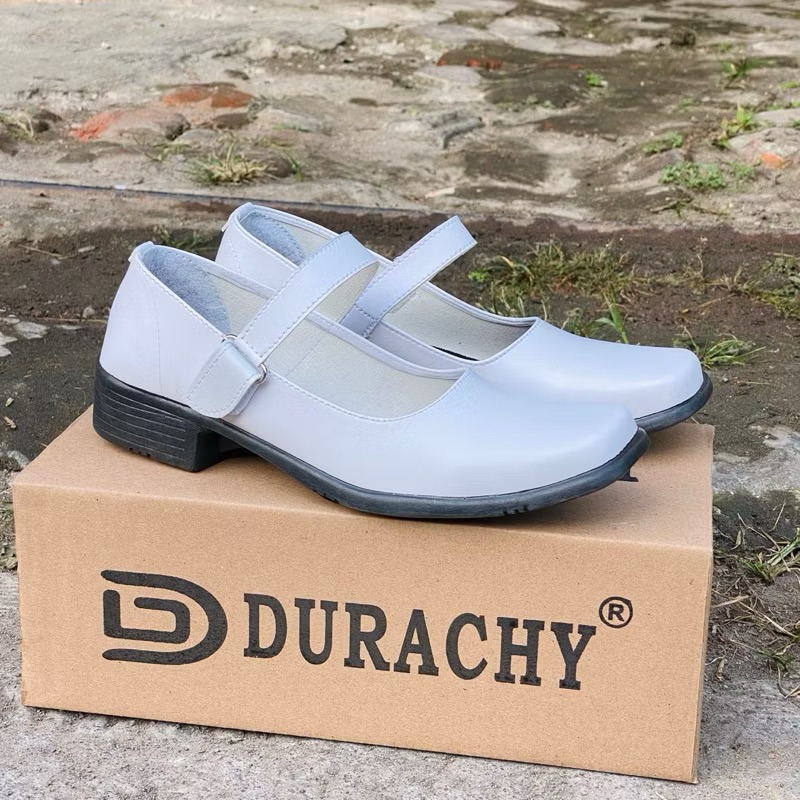 Jual Sepatu Pantofel Wanita Putih/Sepatu Perawat Putih/Sepatu Paskibra ...