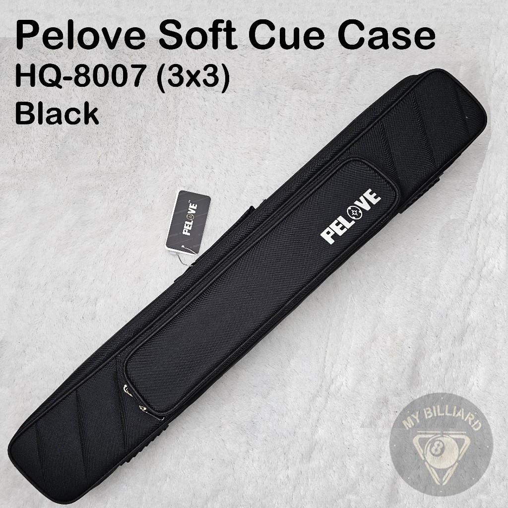 Jual PELOVE HQ-8007 Tas Stick Billiard 3x3 Hard Cue Case 3B3S Black- 6 ...
