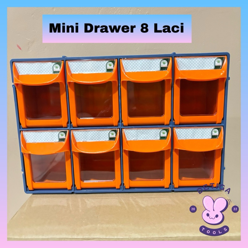 Jual Mini Drawer Cabinet Laci 8 Laci / Rak Komponent 8 Laci / GREEN ...