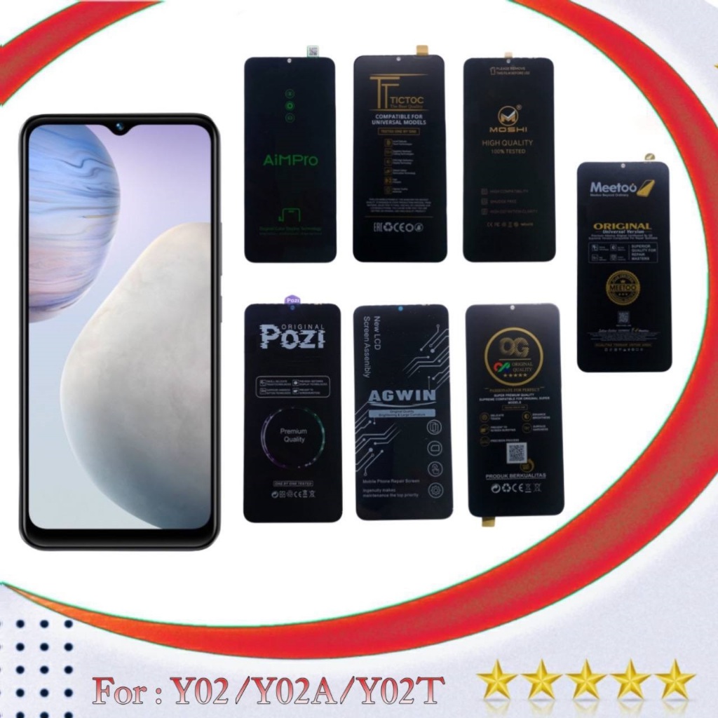 Jual LCD TOUCHSCREEN VIVO Y02/Y02a/Y02T FULLSET BLACK ORIGINAL | Shopee ...