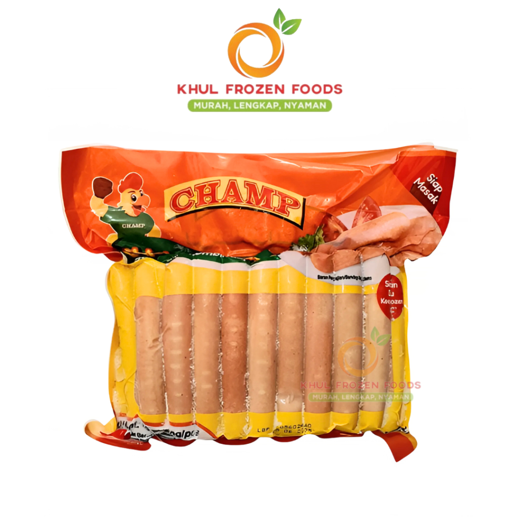 Jual Champ Sosis Ayam 1 Kg isi 40 / CHAMP / Sosis ayam / Sosis biasa ...