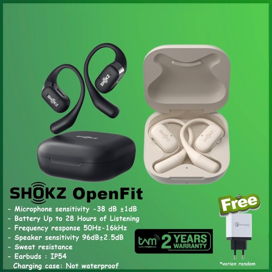 Jual Shokz OpenFit Open Fit Open-Ear TWS True Wireless Bluetooth ...