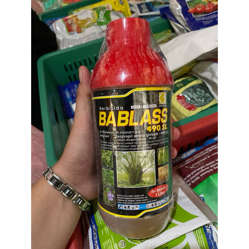 Jual herbisida bablass 1liter obat rumput glifosat bablas 490sl kemasan ...