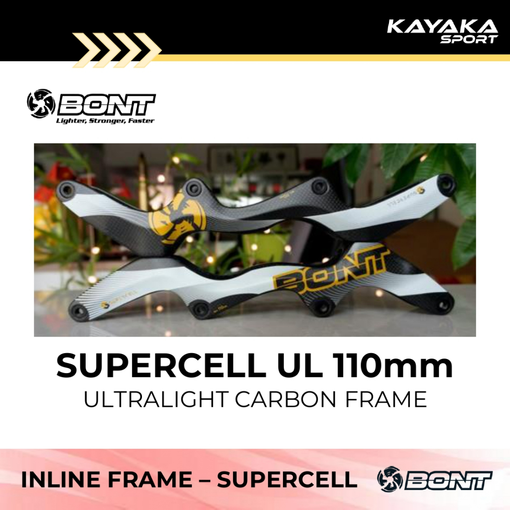 Jual BONT Inline Skate Racing Frame Sepatu Roda Speed - Supercell 110mm ...