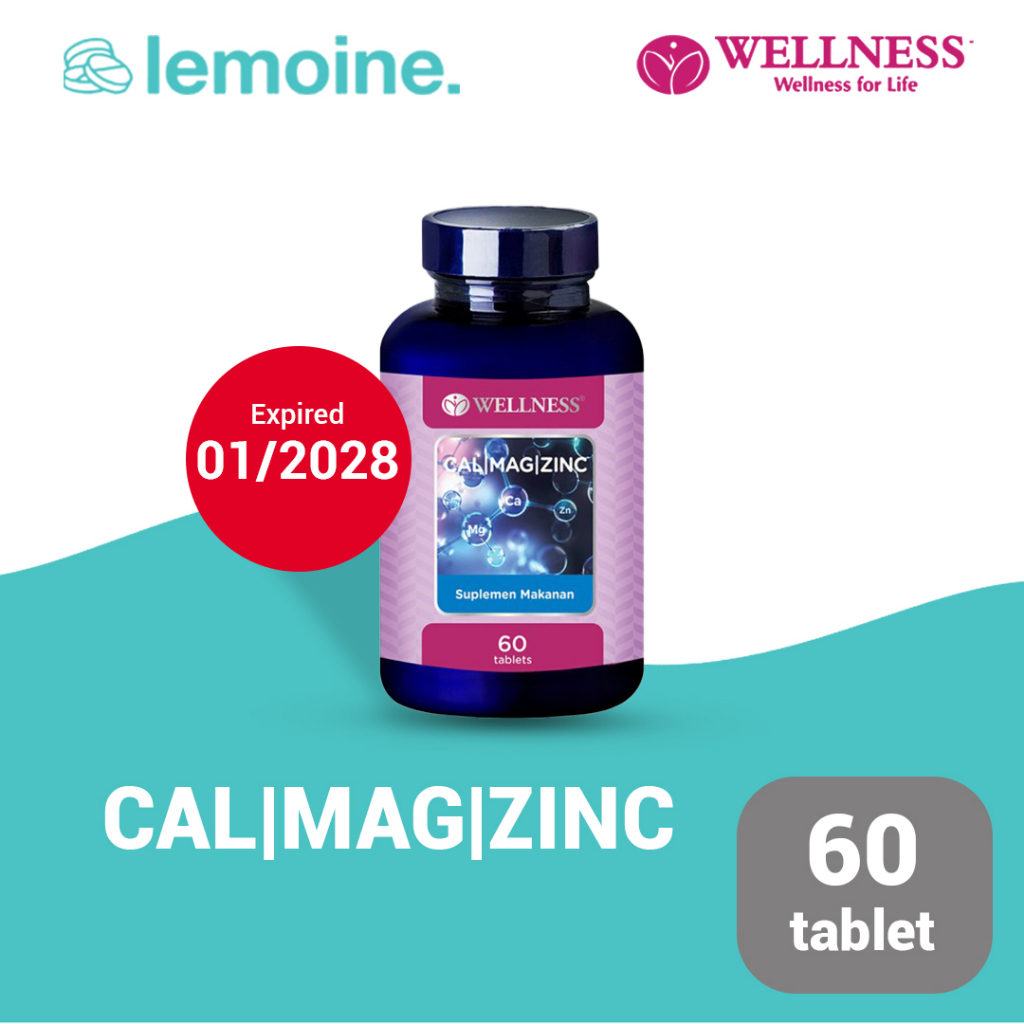 Jual Wellness Cal Mag Zinc CalMagZinc Suplemen Tulang & Gigi Cegah ...