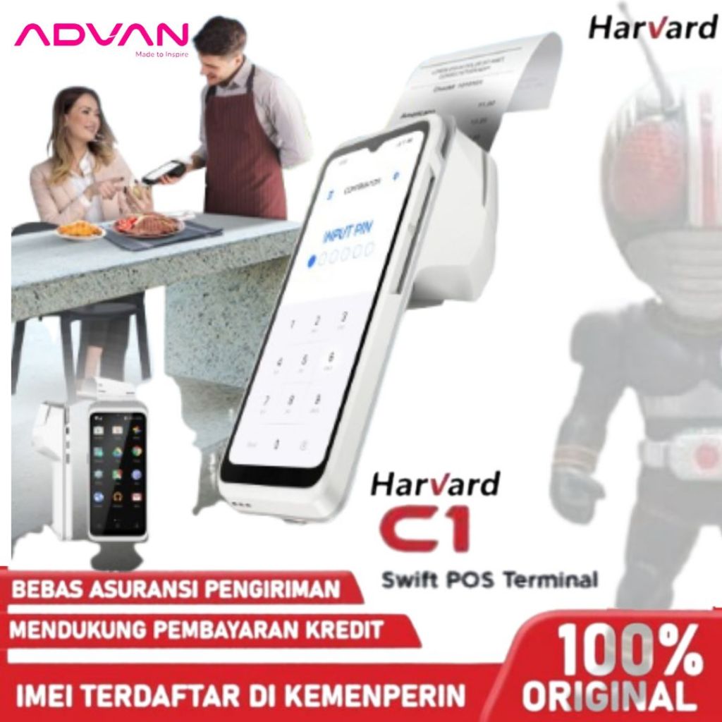 Jual ADVAN Printer Smart Mobile Harvard C1 Mobile POS printer Mesin ...