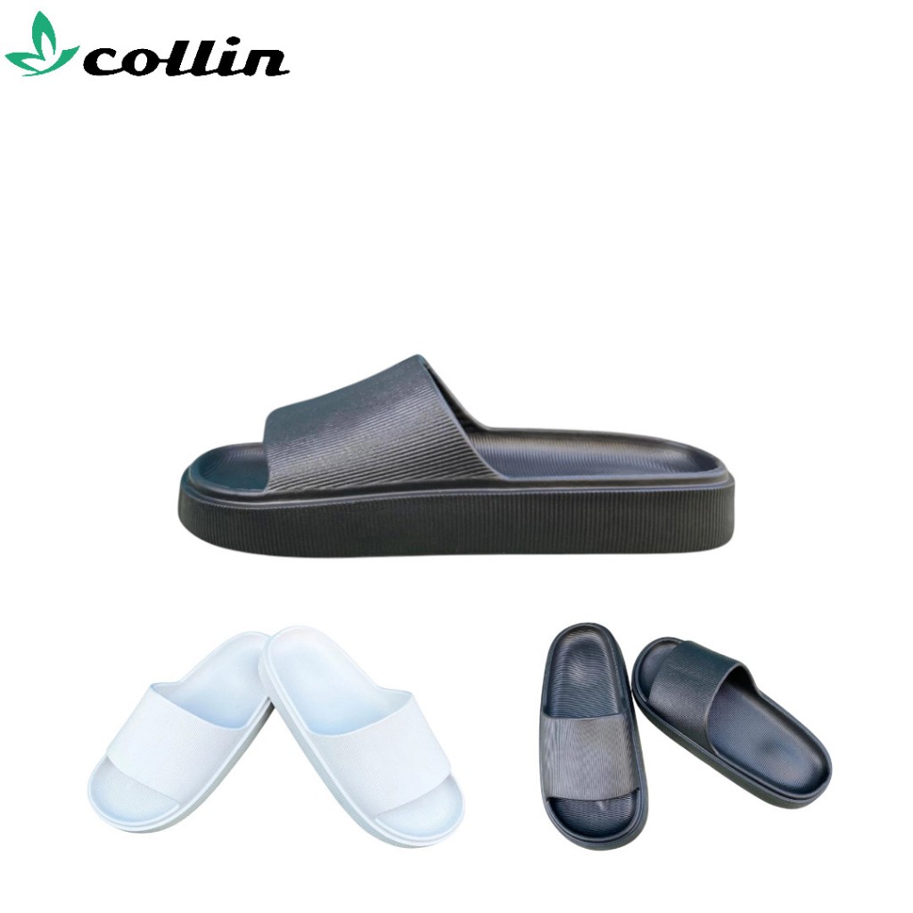 Jual COLLIN SENDAL COWOK SELOP SENDAL SLIP ON TERBARU MODEL POLOS K9711 ...