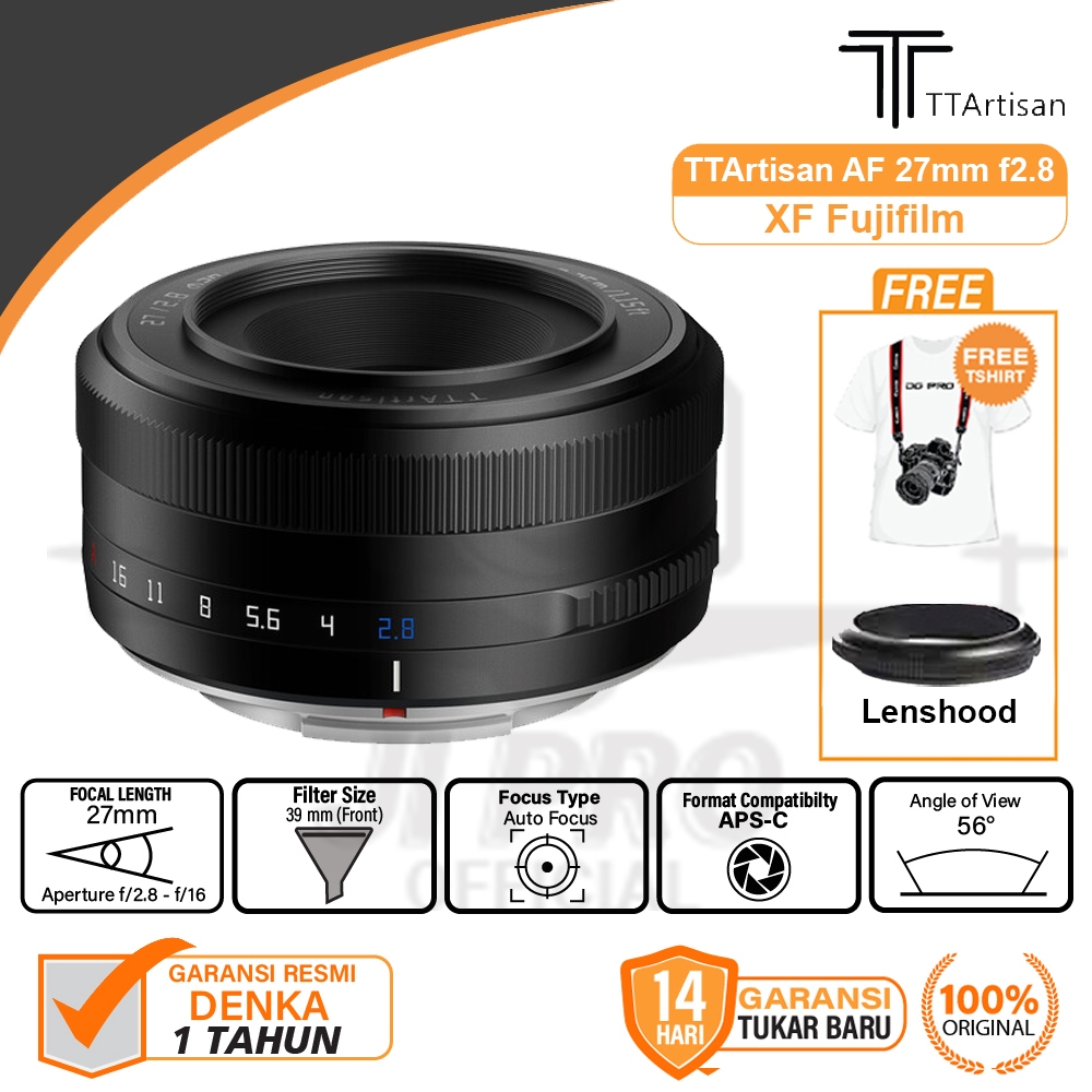 Jual TTArtisan AF 27mm f2.8 XF Fujifilm TTArtisans 27 mm f Jual TTArtisan AF 27mm f2.8 XF Fujifilm TTArtisans 27 mm f