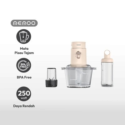 Jual Memoo Mini Chopper Multifunction 3 In 1 | Shopee Indonesia