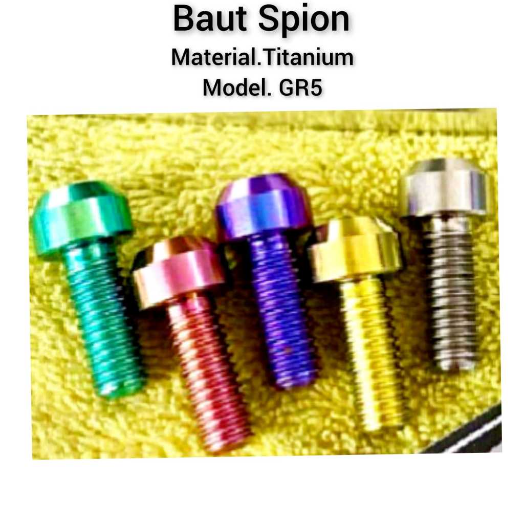 Jual Baut Titanium GR5 Kaca Spion H2C | Shopee Indonesia
