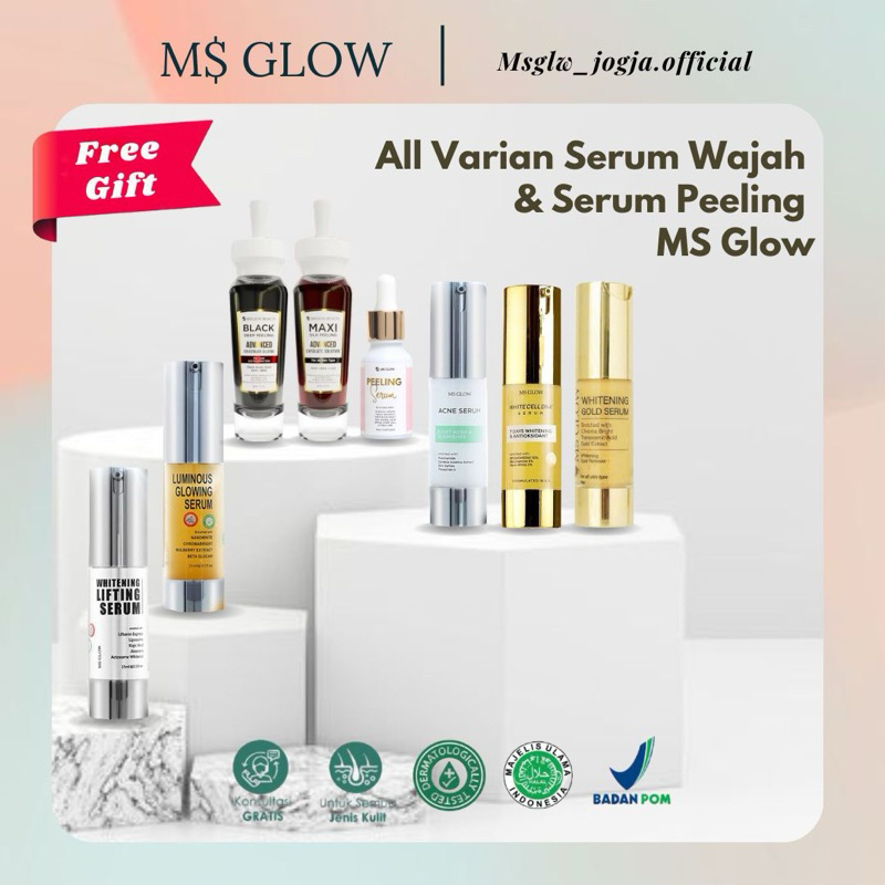 Jual MS GLOW SERUM LUMINOUS | GOLD | ACNE | LIFTING | WHITE CELL DNA ...