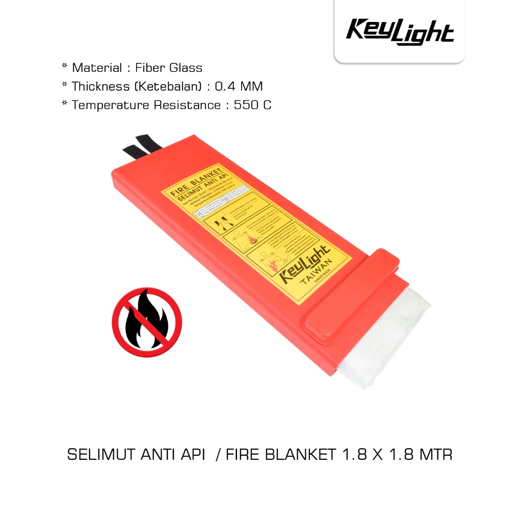 Jual Selimut Safety Pelindung / Pemadam Api / Fire Blanket "KEYLIGHT" 1 ...