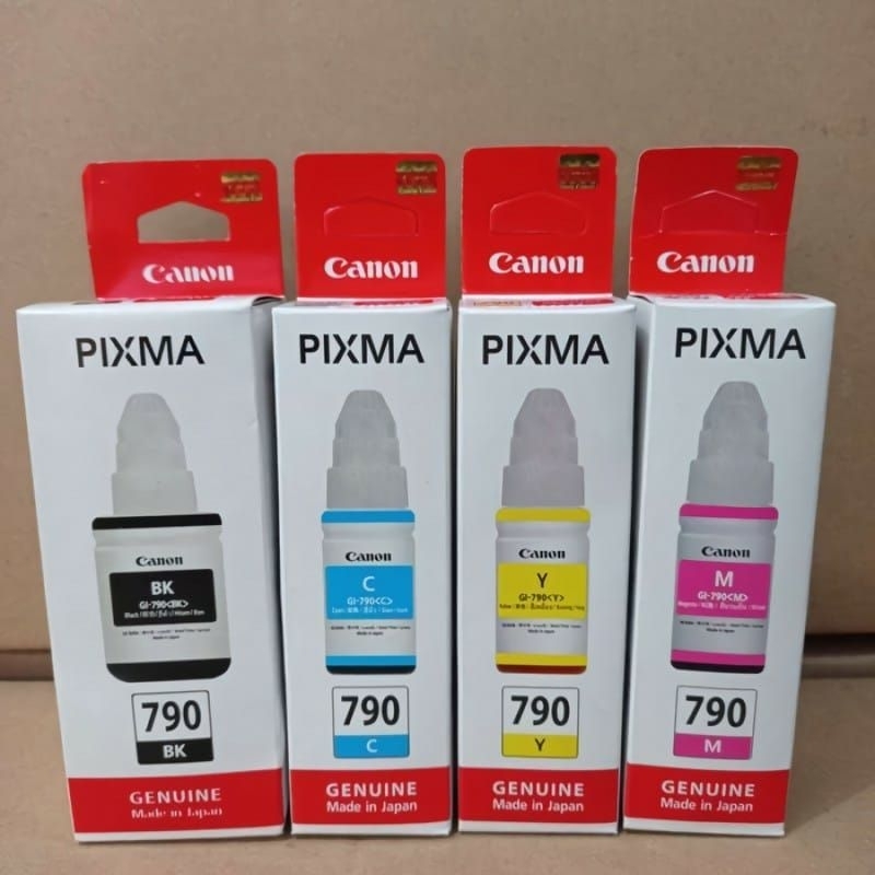 Jual Tinta canon Ink Bottle GI 790 Premium Canon Genui B / C / M / Y ...