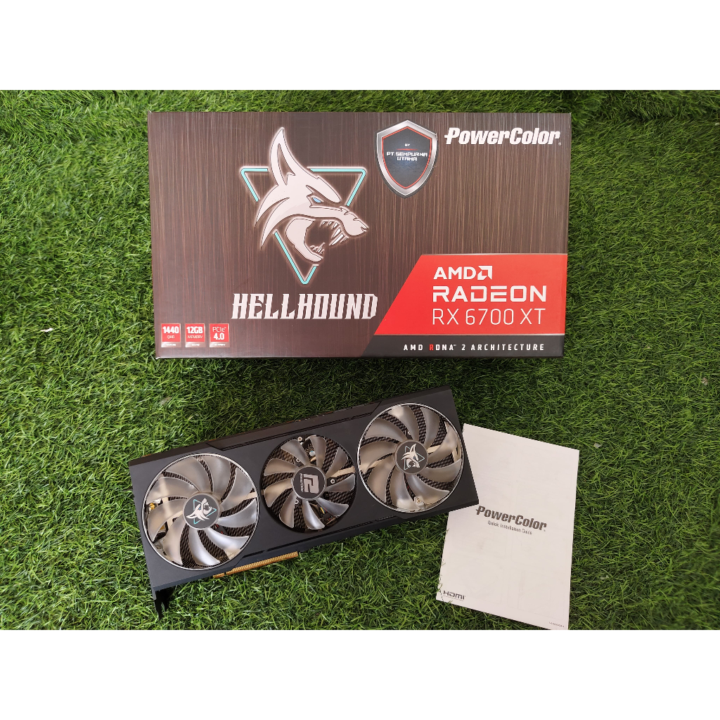 Jual RX 6700XT 12Gb PowerColor RX 6700 XT 12Gb DDR6 HellHound Segel ...