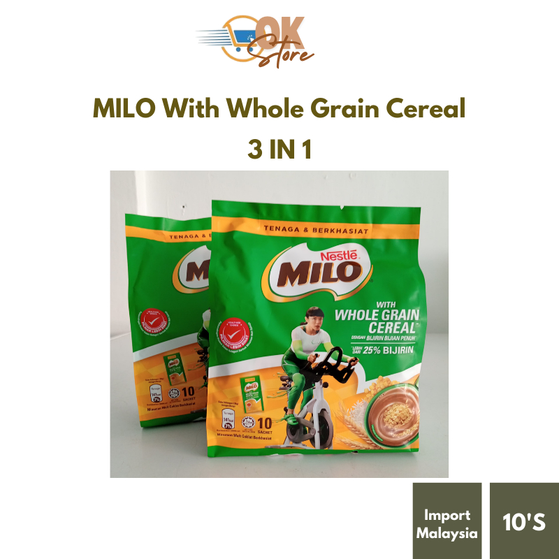 Jual Milo With Whole Grain Cereal 10's (Expiry 31 October 2025 ...